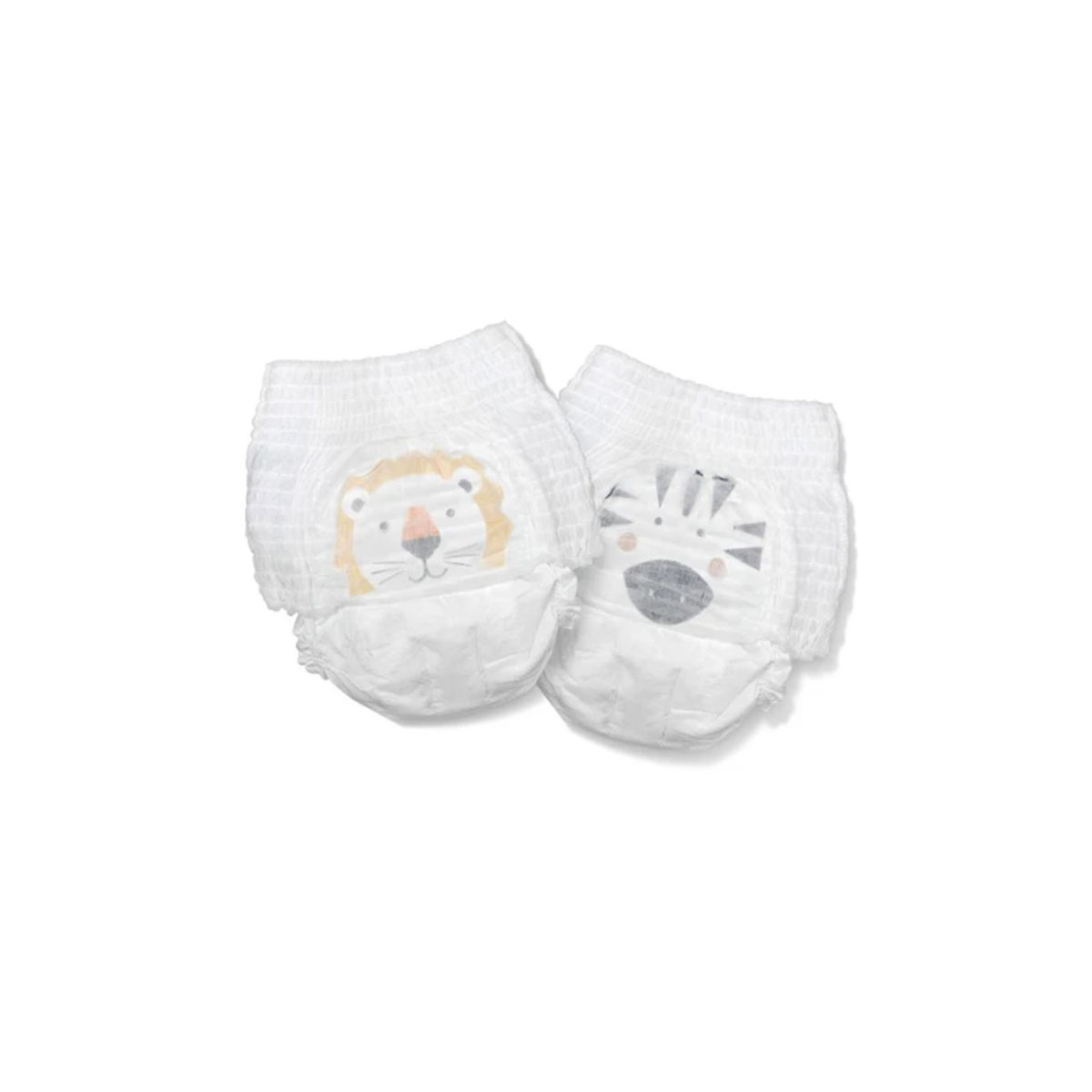 EKO HLAČNE plenice KIT&KIN zebra in lev (20 kosov) – velikost 5 (12-17 kg)