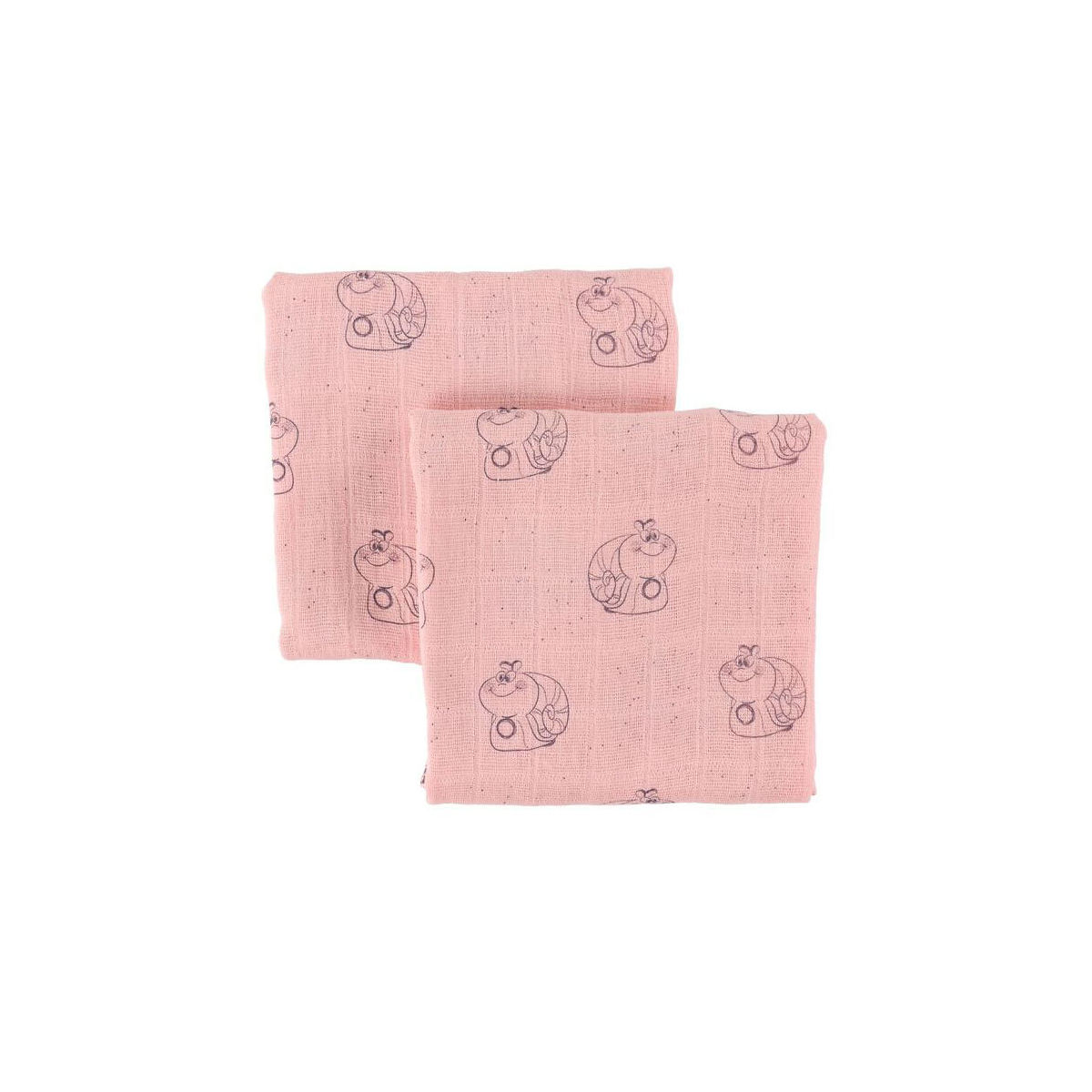 Roza tetra pleničke s potiskom POLŽKI (8 KOSOV) Pippi®