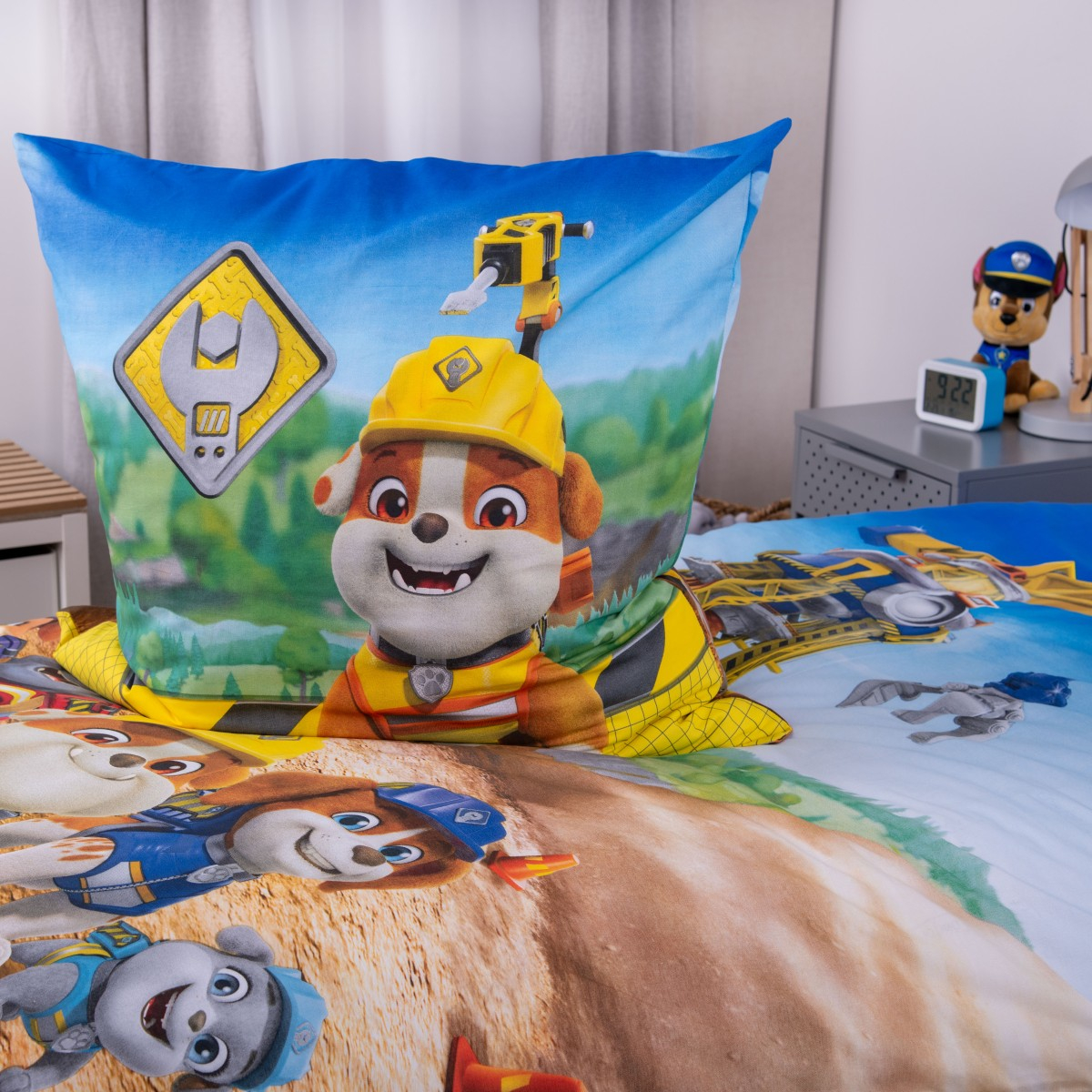 2-delna posteljnina Paw Patrol RUBBLE & CREW 140x200 cm
