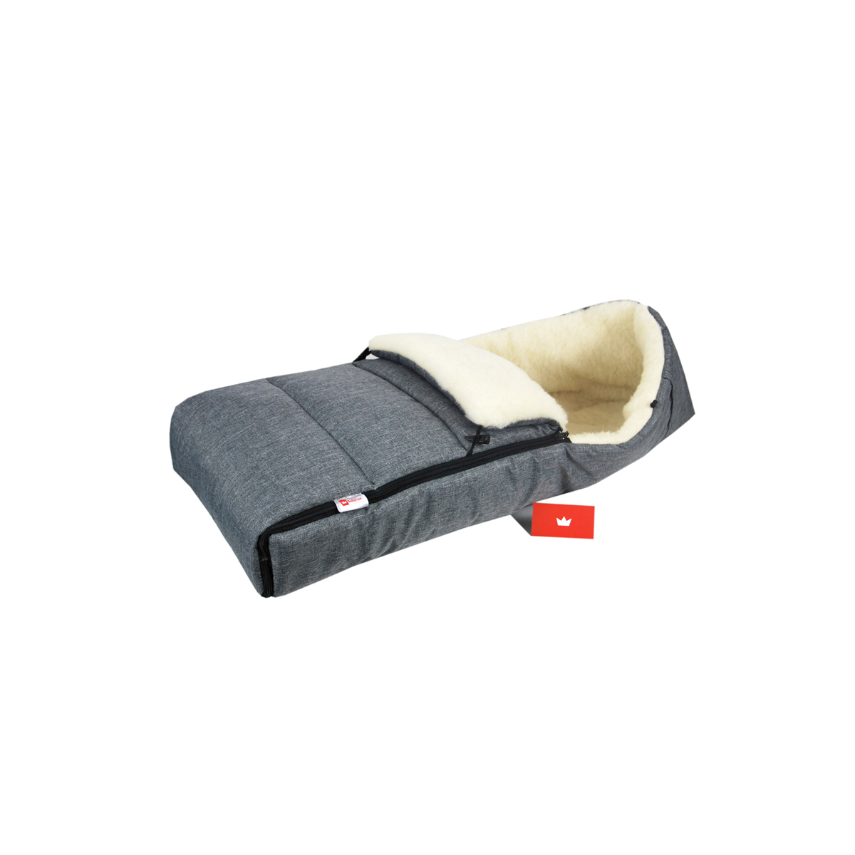 Jeans temno siva zimska vreča CandyFlex 90 cm - 100% ovčja volna